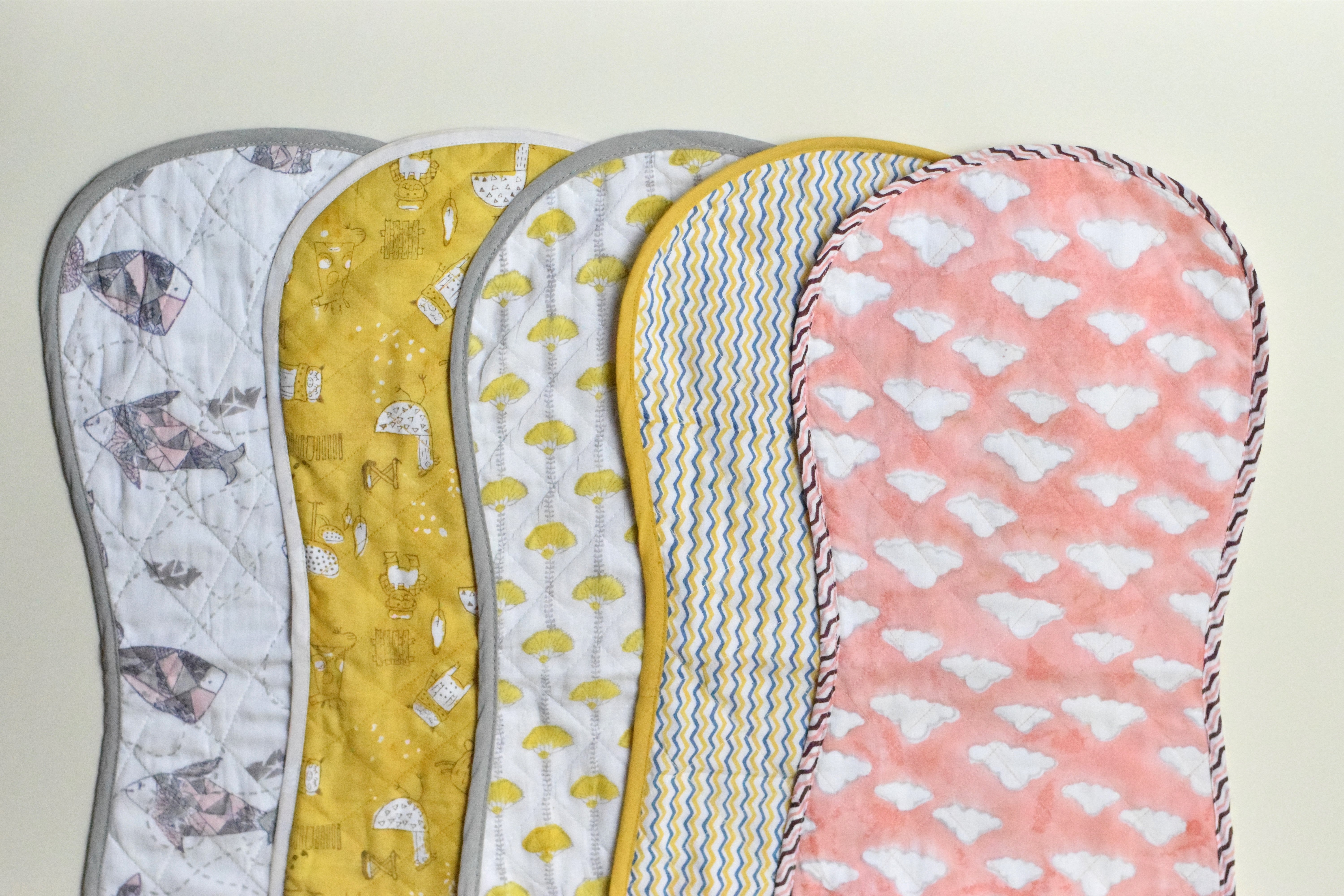 Multi-Layered Burp Cloths for Babies | Waterproof & Absorbent – TiddleBae